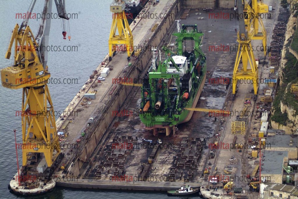 Marsa Aerial Dockyard Drydocks - Malta Photos