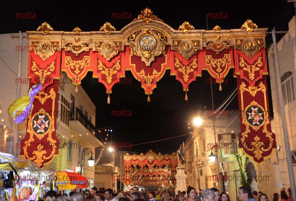 Xaghra Gozo Feast Festa Street Decorations Bandalori - Malta Photos