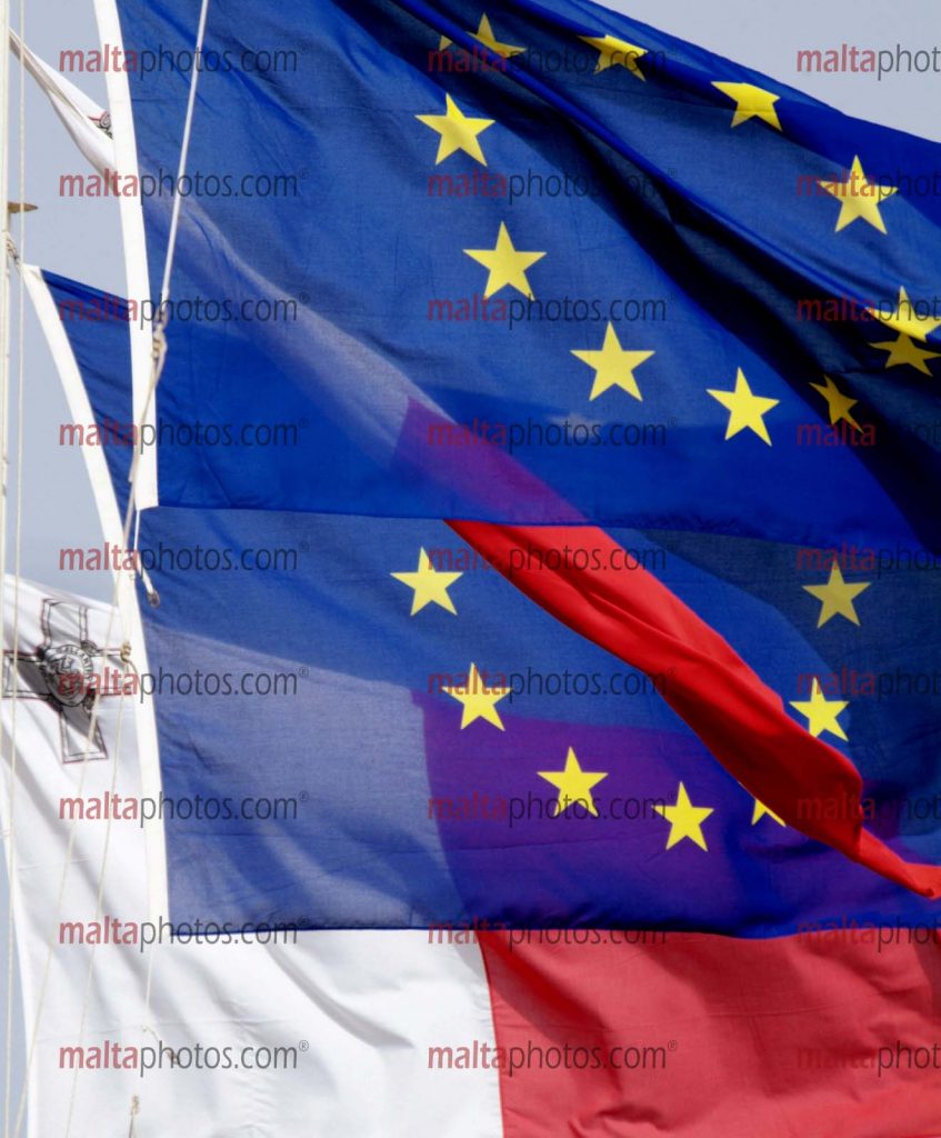 Flags Malta EU European Union - Malta Photos