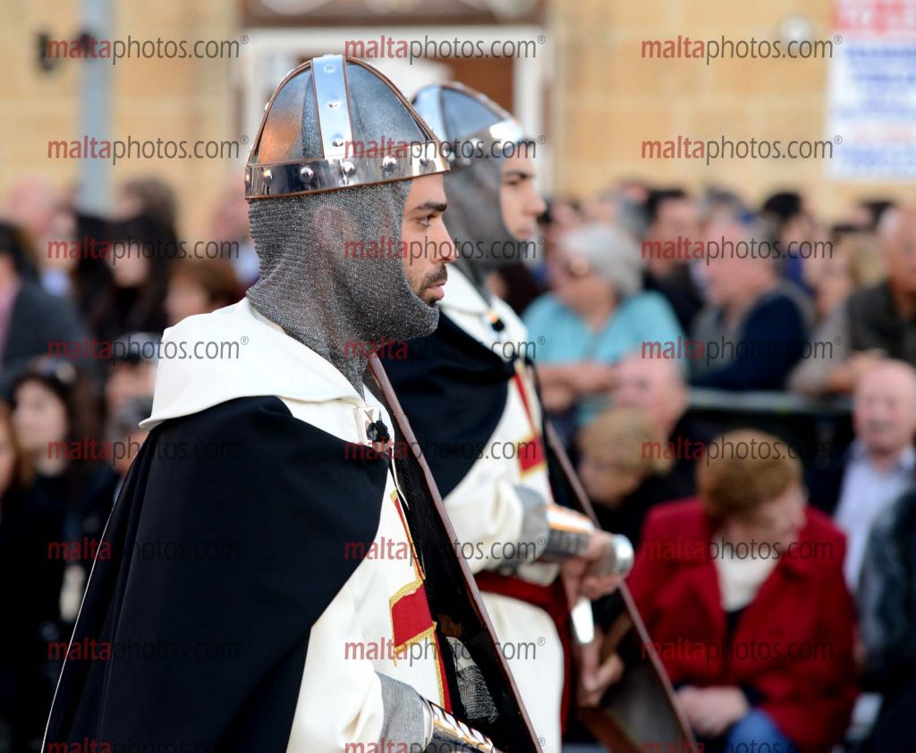 Gozo Xaghra Good Friday Roman Soldier Procession People - Malta Photos