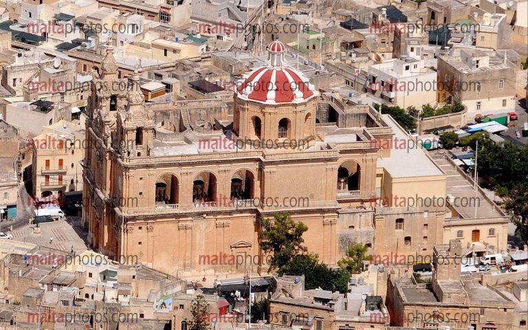 Birkirkara B'Kara St Helena Basilica Aerial Views streets - Malta Photos