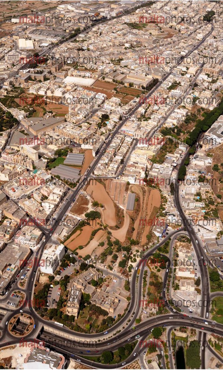 Birkirkara B'Kara Aerial Views streets - Malta Photos