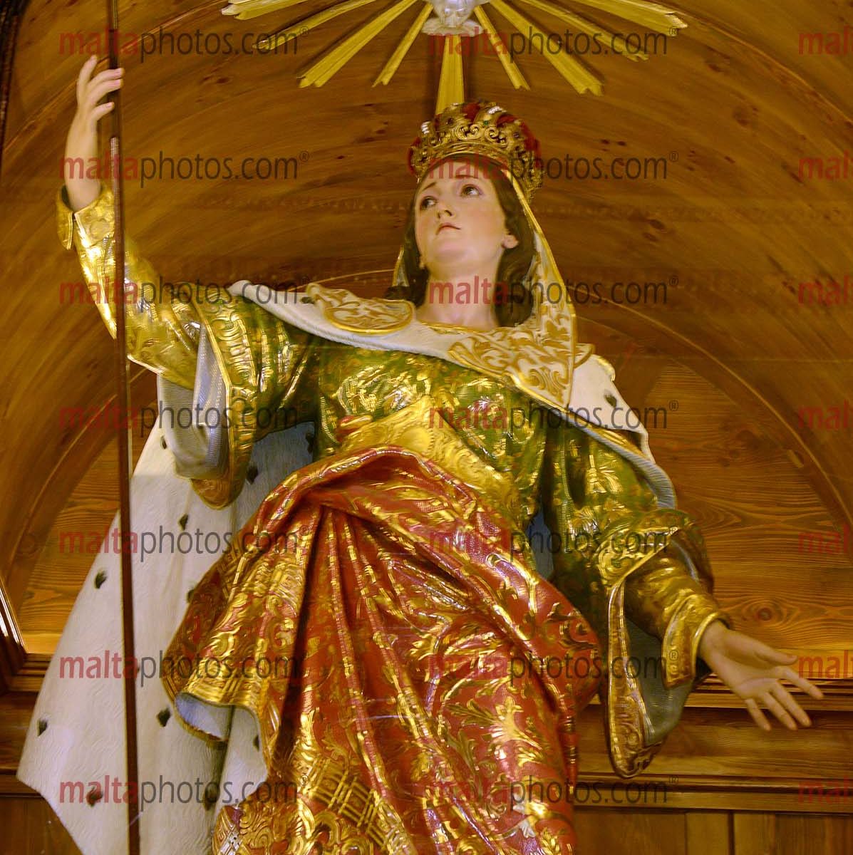 Birkirkara B'Kara Santa Liena St Helena Statue Vara Religion Religious ...