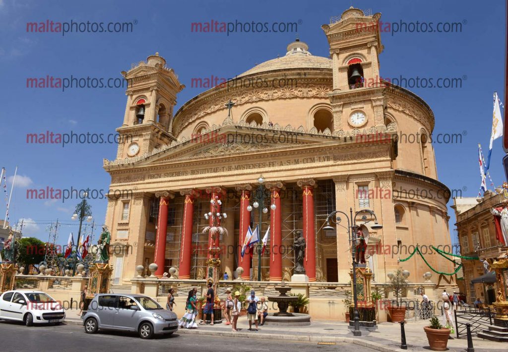 Mosta Parish Church Religion Religious Feast Festa Santa Marija St Mary ...