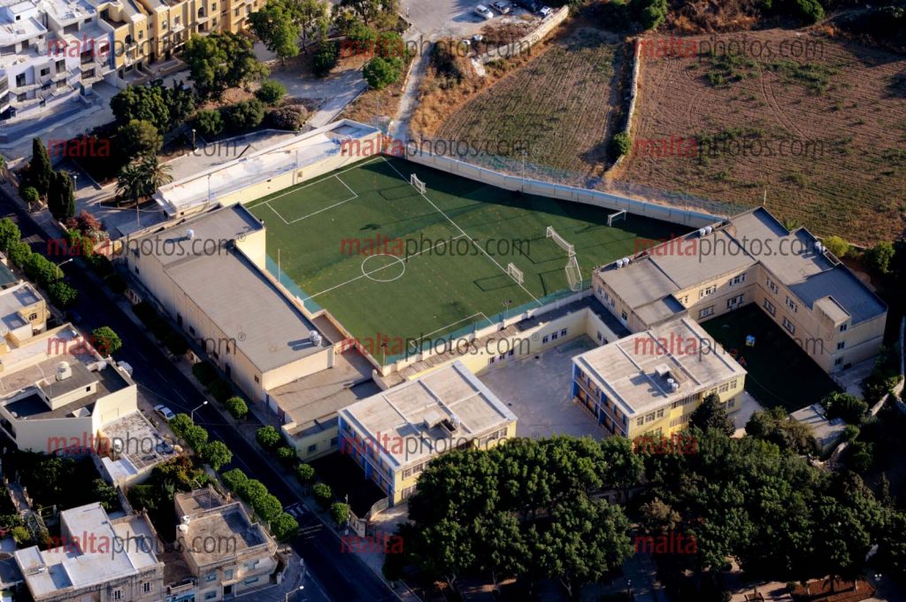 Attard Aerial Football Pitch Schoolh - Malta Photos