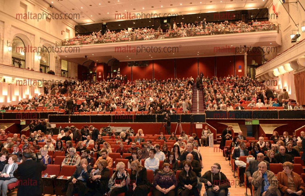 Valletta Mediterranean Conference Centre MCC Interior People Concert ...
