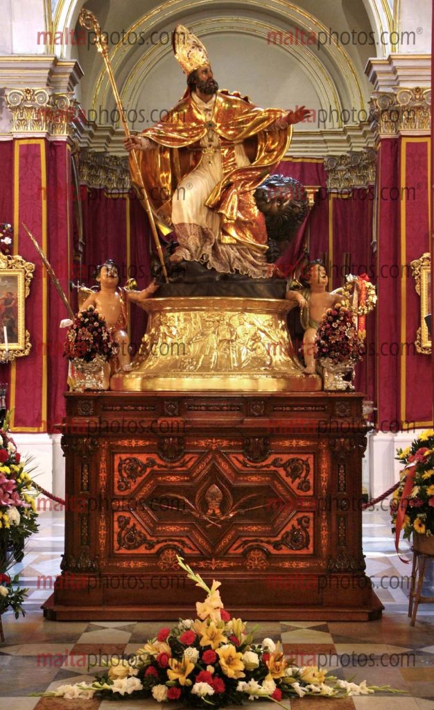 Floriana St Publius Statue Vara Church Feast - Malta Photos