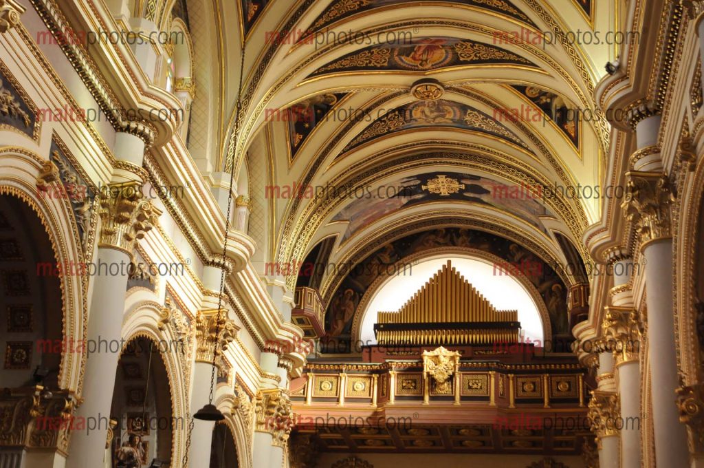 Hamrun Village St Gaetan Parish Church Paintings Roof - Malta Photos