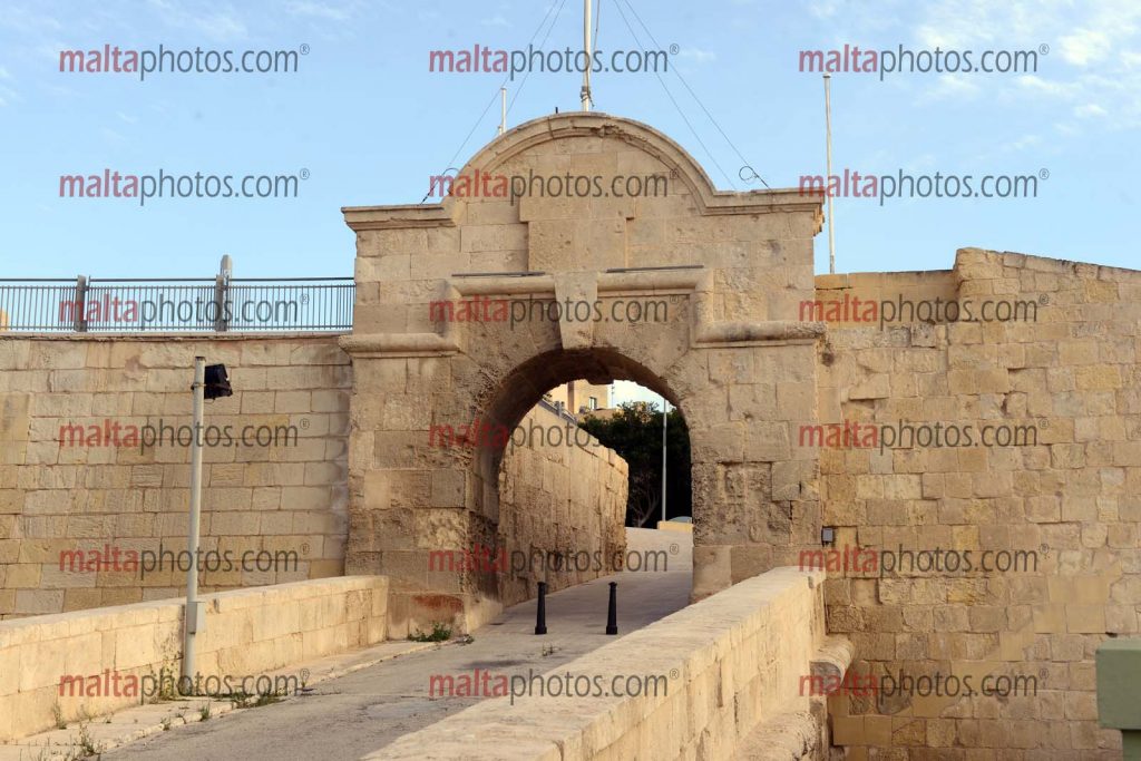 Birgu Gate Arch Bastions Architecture - Malta Photos
