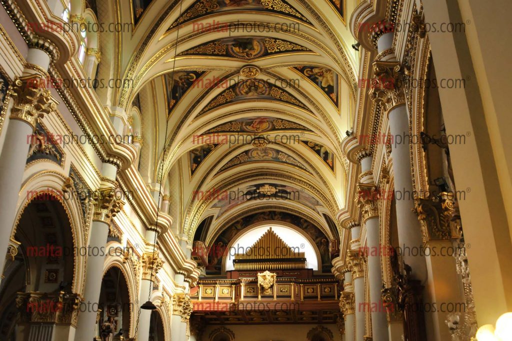 Hamrun Village St Gaetan Parish Church Paintings Roof - Malta Photos