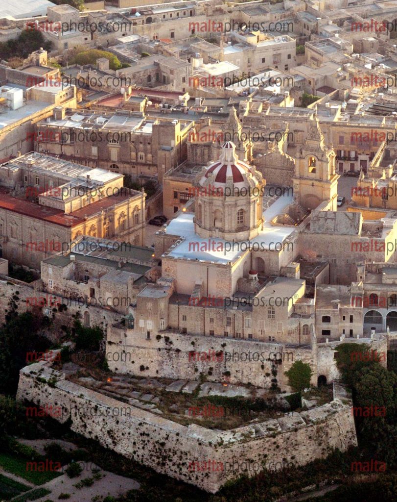 Mdina Aerial Cathedral - Malta Photos