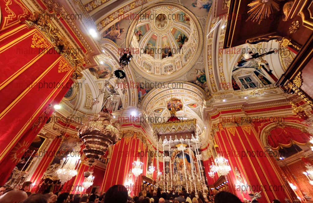 Cospicua Bormla Parish Church Dome Interior Architecture Religion ...