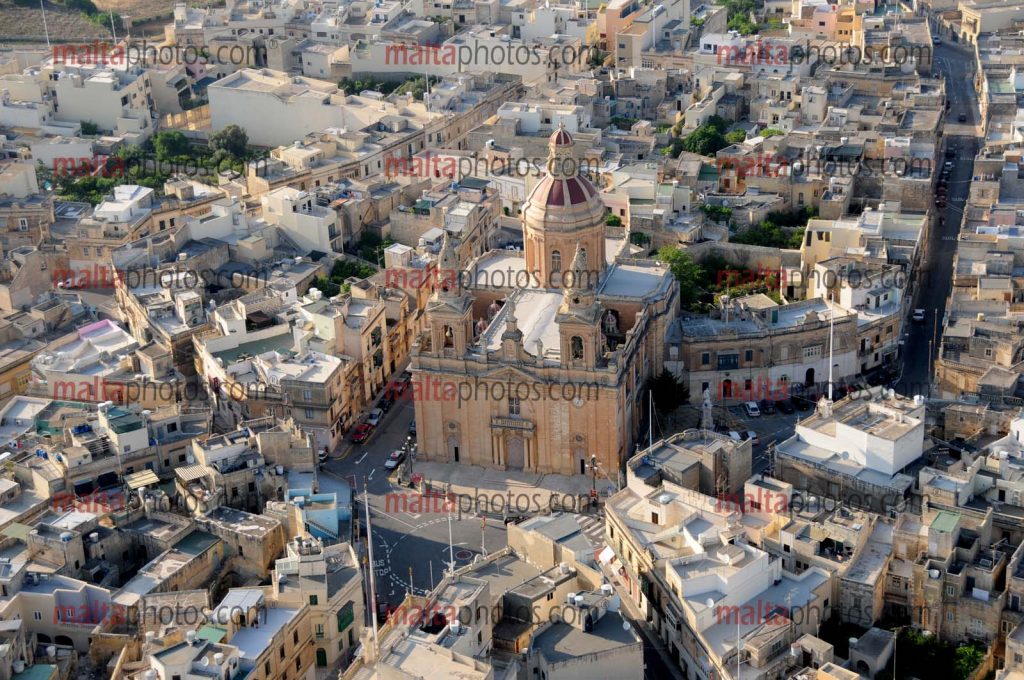 Luqa Aerial Parish Church St Andrija - Malta Photos