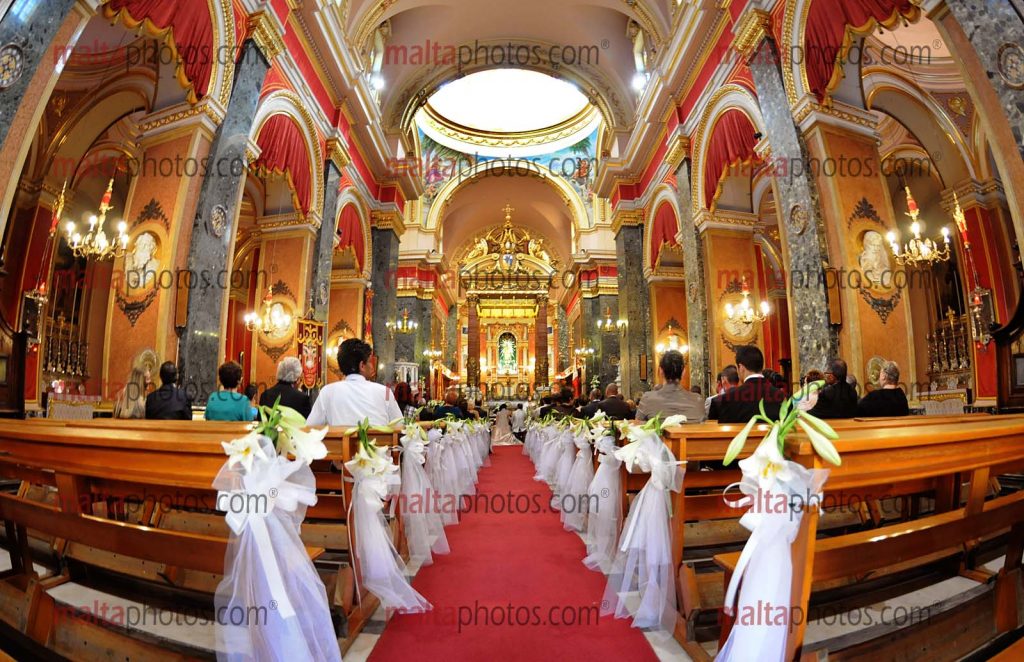 Senglea Vitorja Parish Church Interior Feast Festa - Malta Photos
