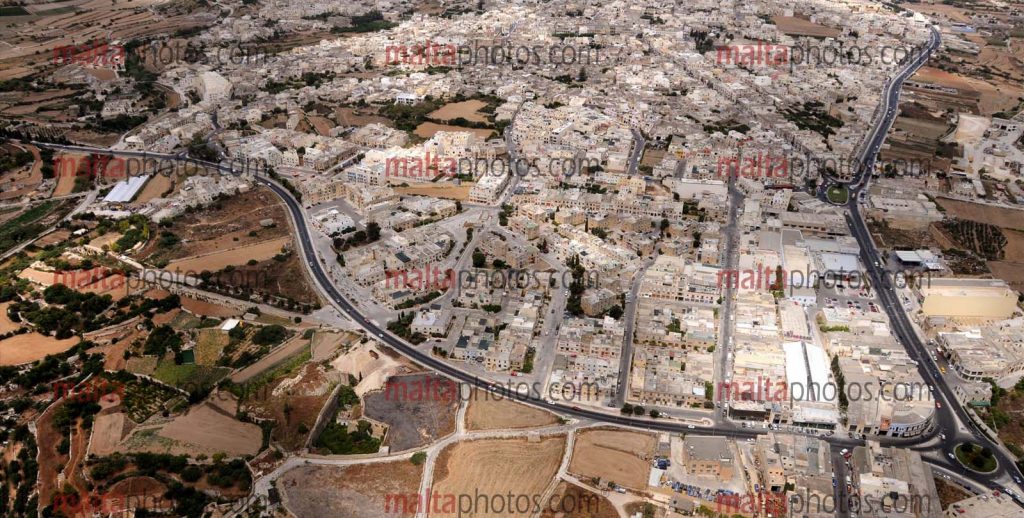 Zebbug Aerial Road Network Buildings - Malta Photos