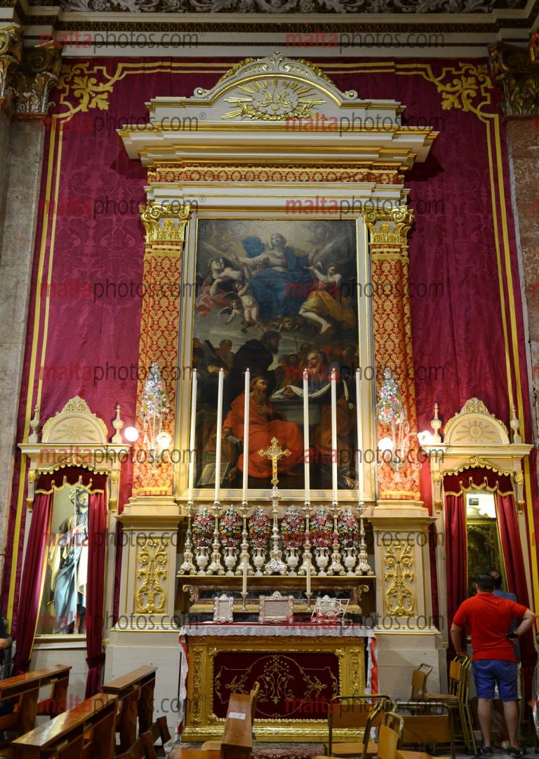 Birgu Parish Church San Lawrenz St Lawrence Feast Festa Side Altar ...