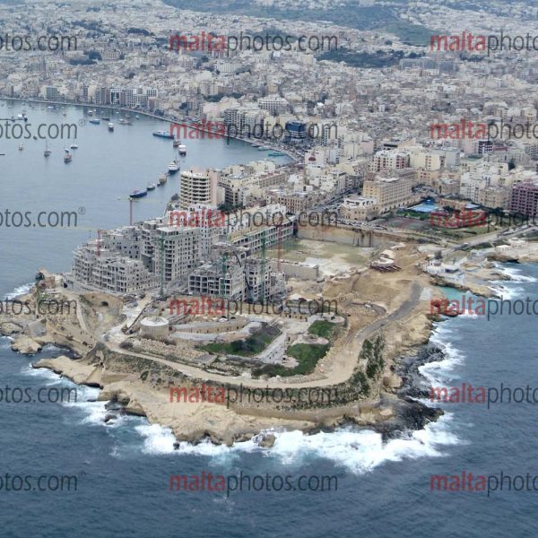 Sliema Rough Sea Ghar id Dud Fortizza Coast Winter - Malta Photos