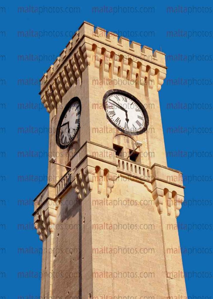 Mtarfa Tower Clock Landmarks - Malta Photos