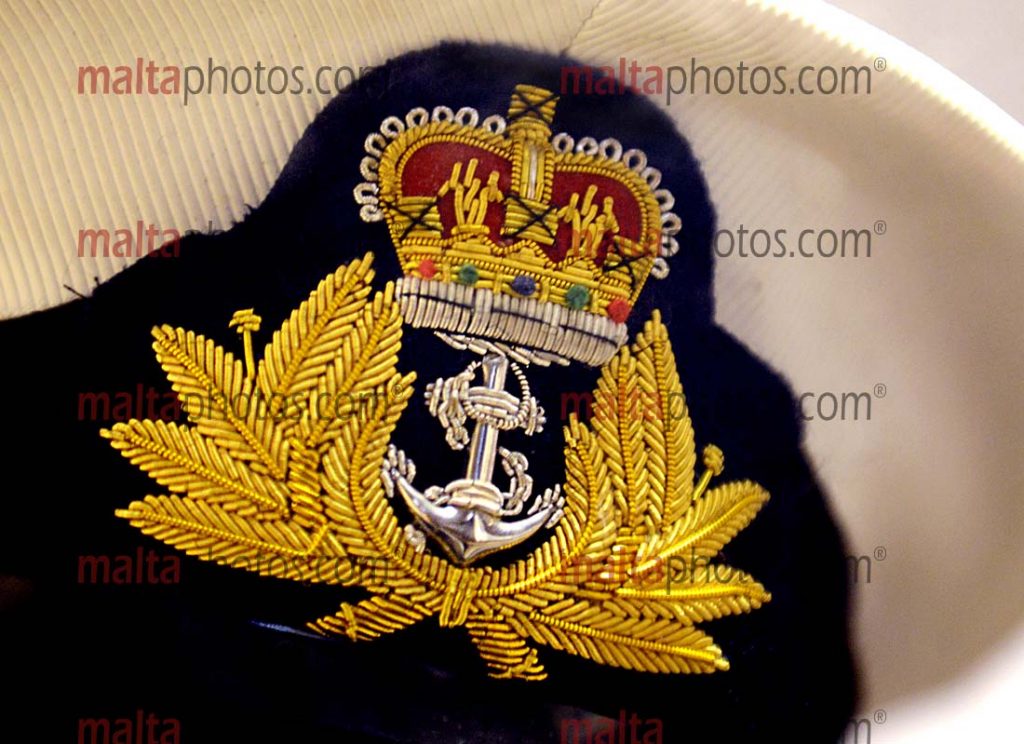 St Angelo HMS Royal Navy Fleet Crown Sailor White Cap Anchor Grand ...
