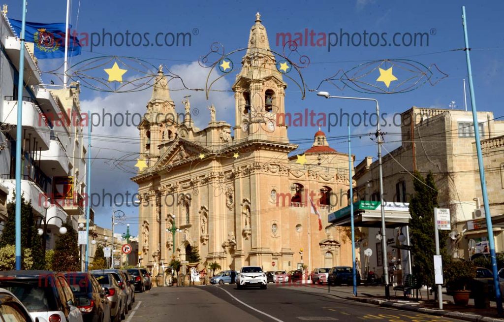 Naxxar Landmark Parish Church Maria Marija Bambina Architecture - Malta ...