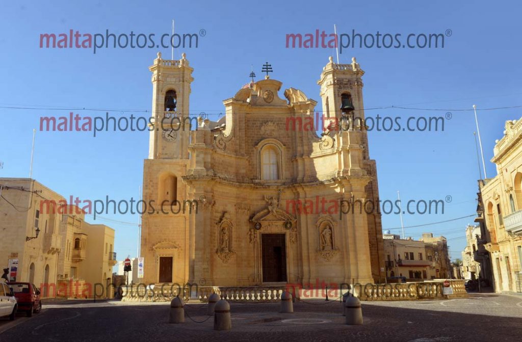 Gozo Gharb Parish Church Parvis Architecture Zuntier - Malta Photos