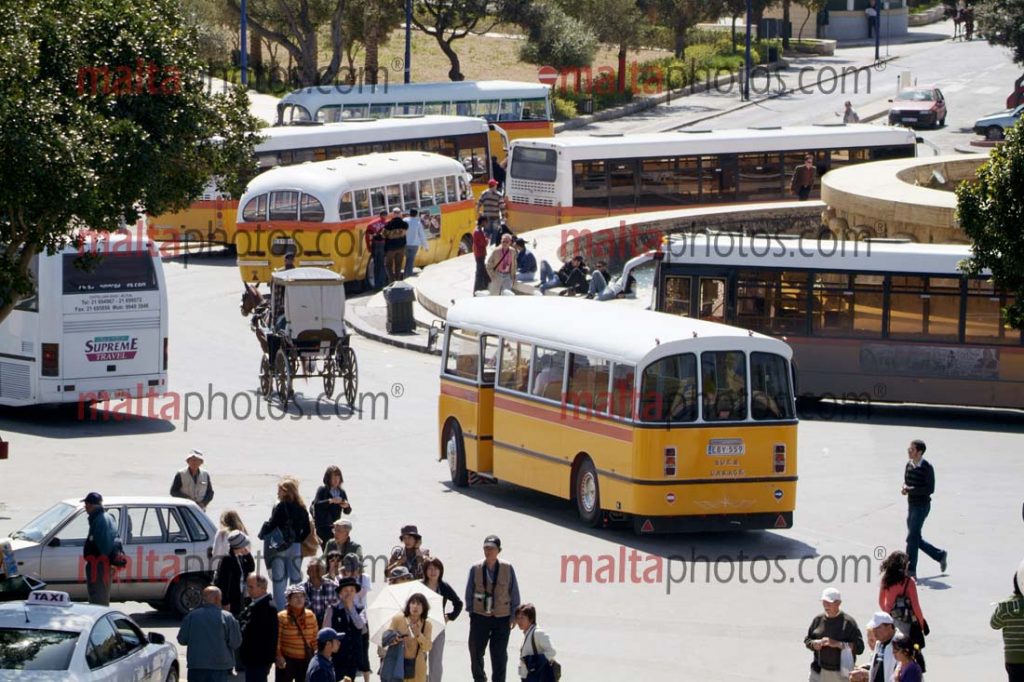 Buses Public Transport Tal Linja Vintage Orange Valletta Putirjal ...
